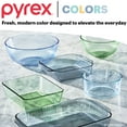 Pyrex Glass Baking Dish 9x13 Inches Tinted Smoke Grey with Airtight Lid ...