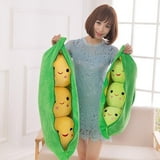 Kiddopark Giant Peas Pod Plush Toy Pea Pod Pillow Cute Pea Stuffed Toys ...