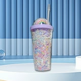 Kedshhgu Summer Colorful Bubble Straw Cup Girl Heart Students High ...