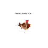 Outward Hound Fattiez Chicken Plush Dog Toy, Tan, XS - Walmart.com