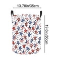 4th of July Floral Laundry Basket, Blue Red Independence Day Stars ...