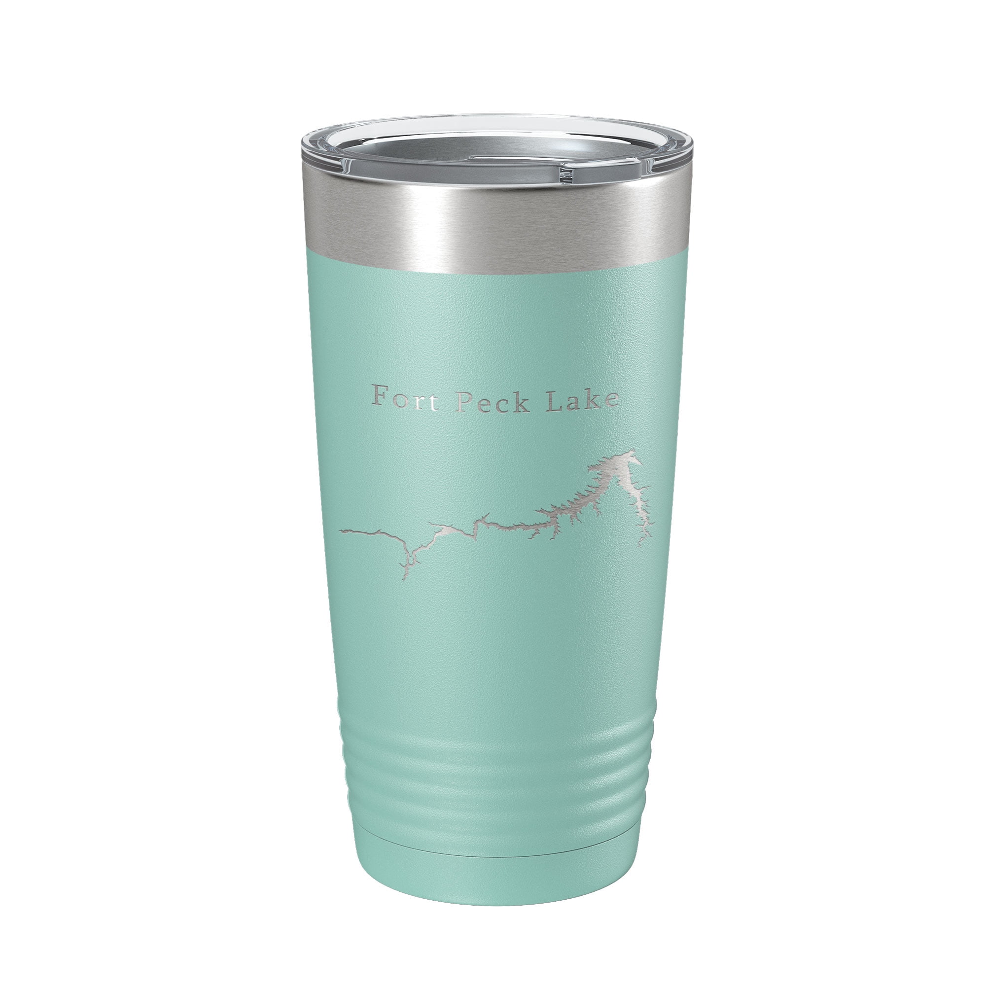 Fort Peck Lake Map Tumbler Travel Mug Insulated Laser Engraved Coffee ...