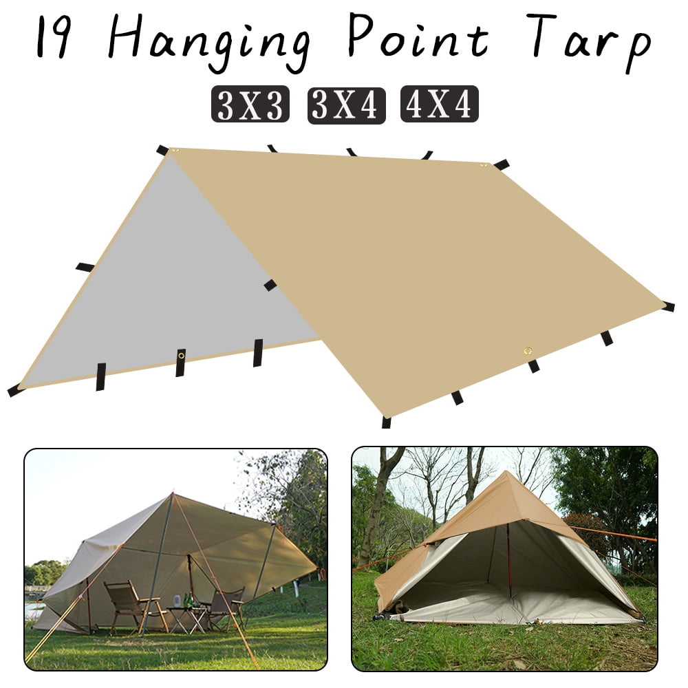 13x13ft Hammock Rain Fly Waterproof Tent Tarp Lightweight Traveling ...