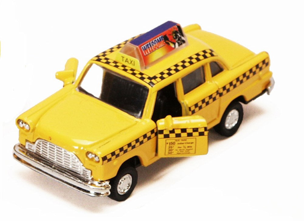 Yellow City Taxi Cab, Yellow - Showcasts 95892 - 4.5 Inch Scale Diecast ...