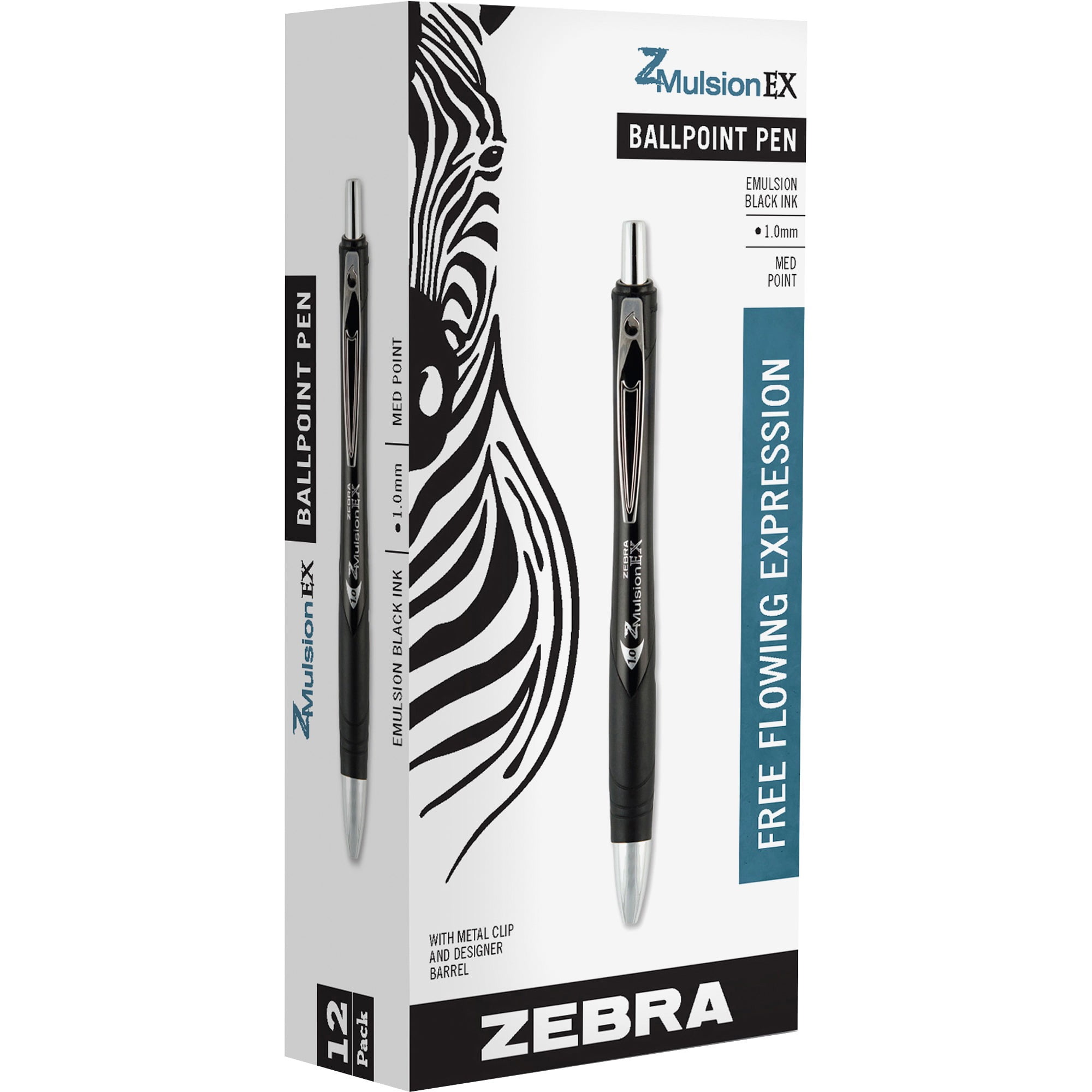 Zebra Pen Z-Mulsion Black EX RT Pens - Walmart.com