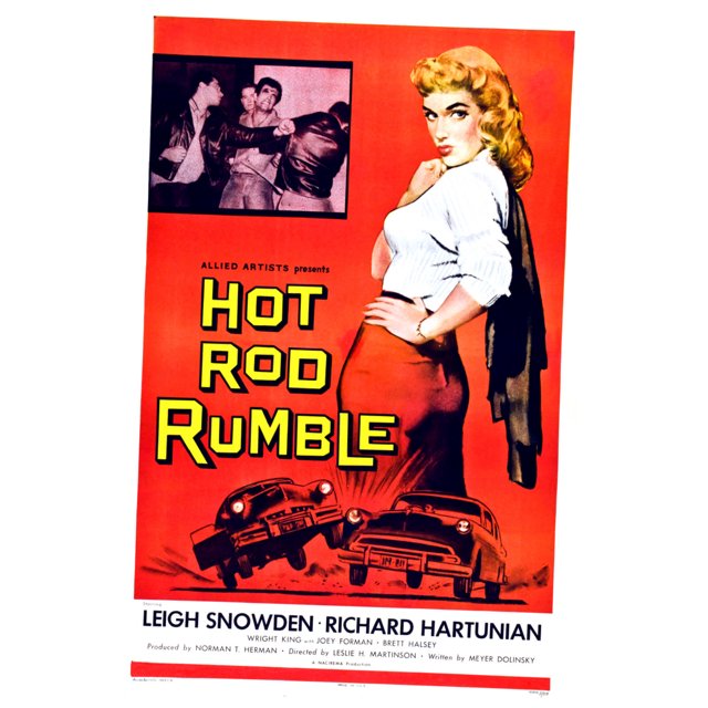 Hot Rod Rumble Movie poster Metal Sign 8inx 12in Print on Metal 8x12 ...