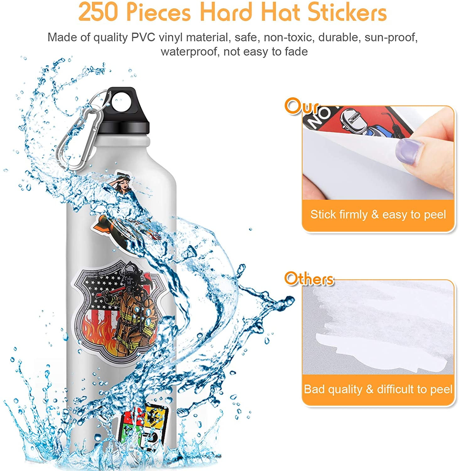 Shopping Made Fun 3 WFO Wide F***In' Open Hard Hat Biker Helmet Sticker ...