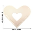 EcoVerve Leather Love Heart Bookmark Pu Portable Book Page Holder Heart ...