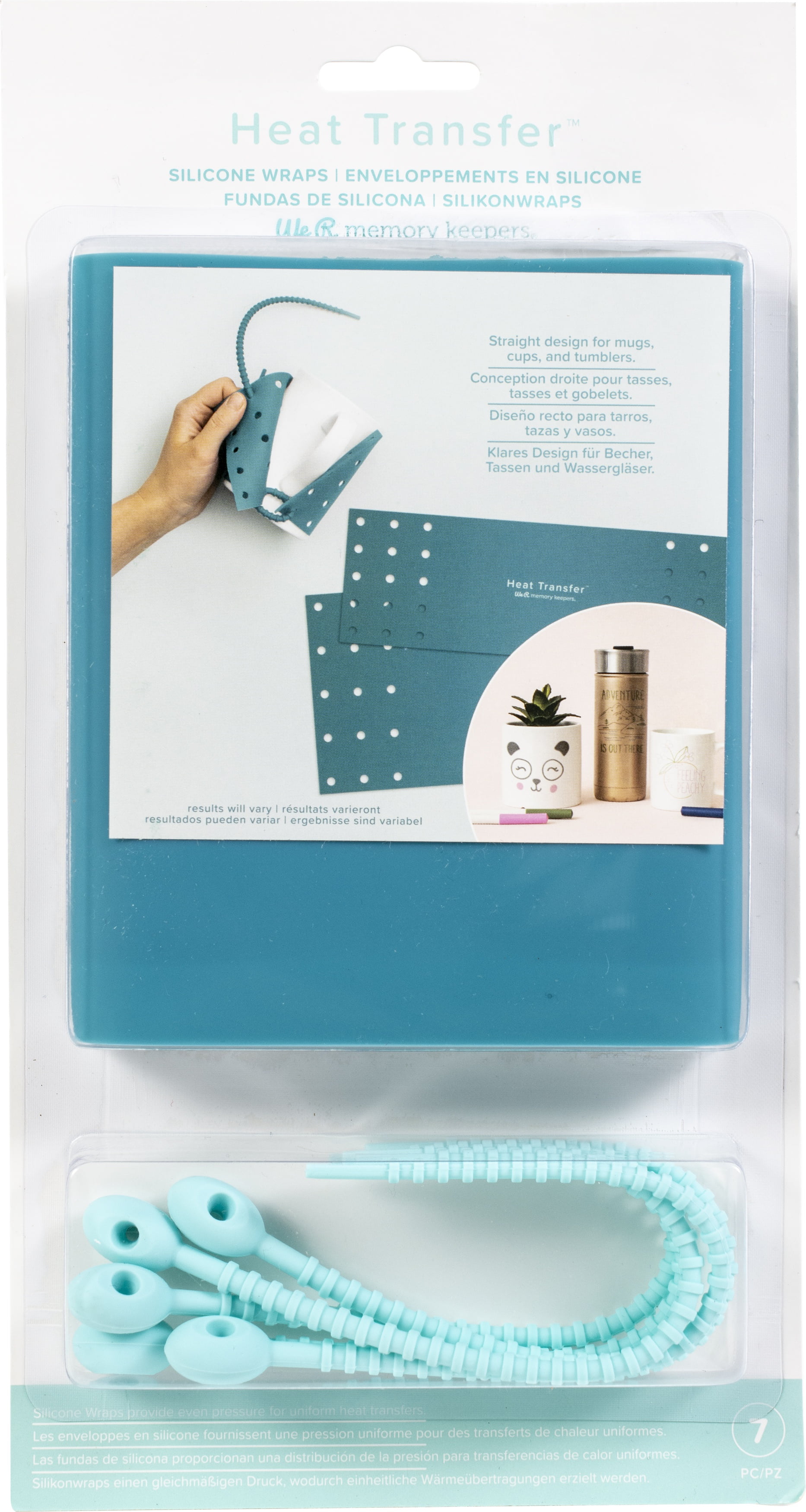 We R Memory Keepers Heat Transfer Silicone Wraps & Ties-Straight ...