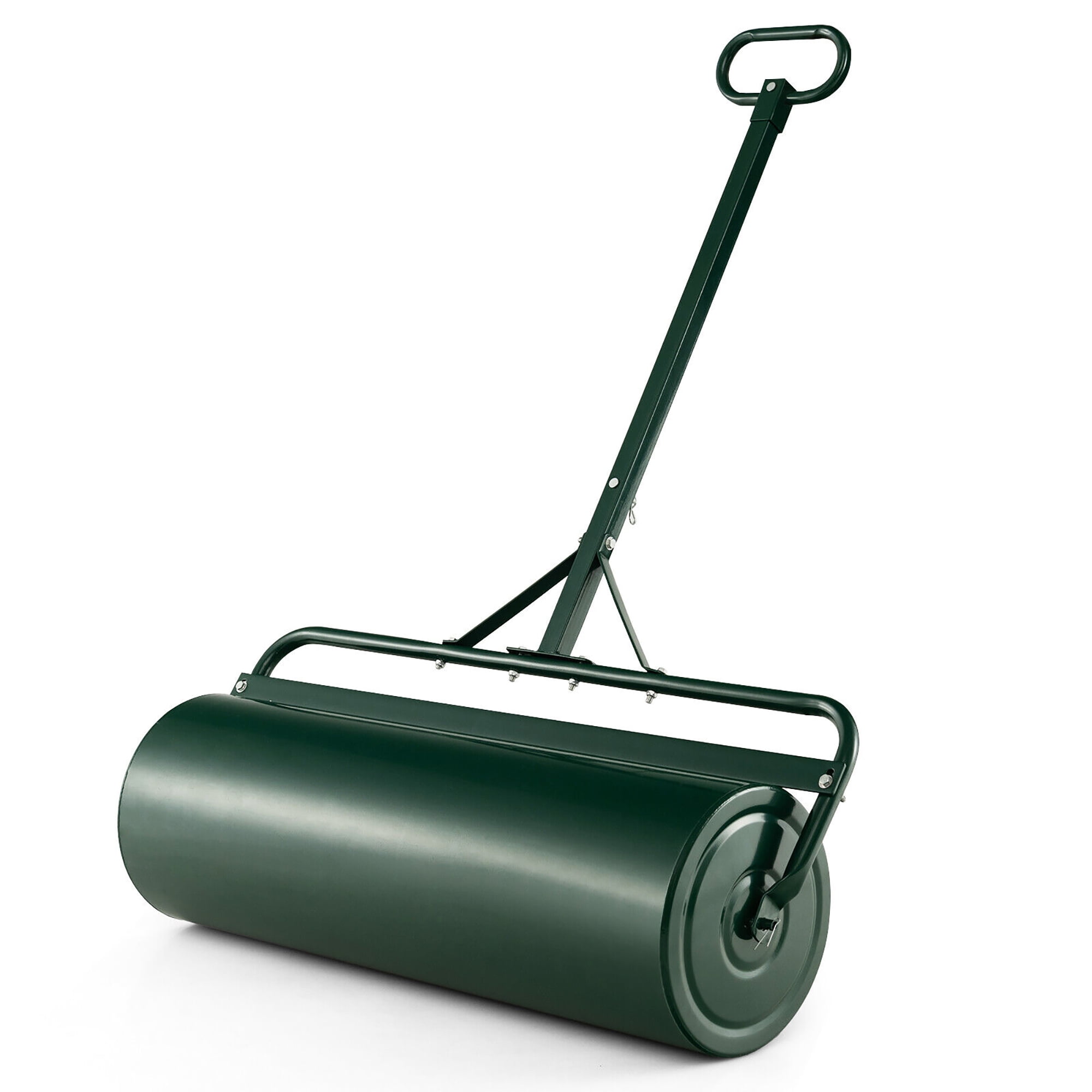 Gymax Lawn Roller Push/Tow Behind a Tractor Sod Drum Roller for Park ...