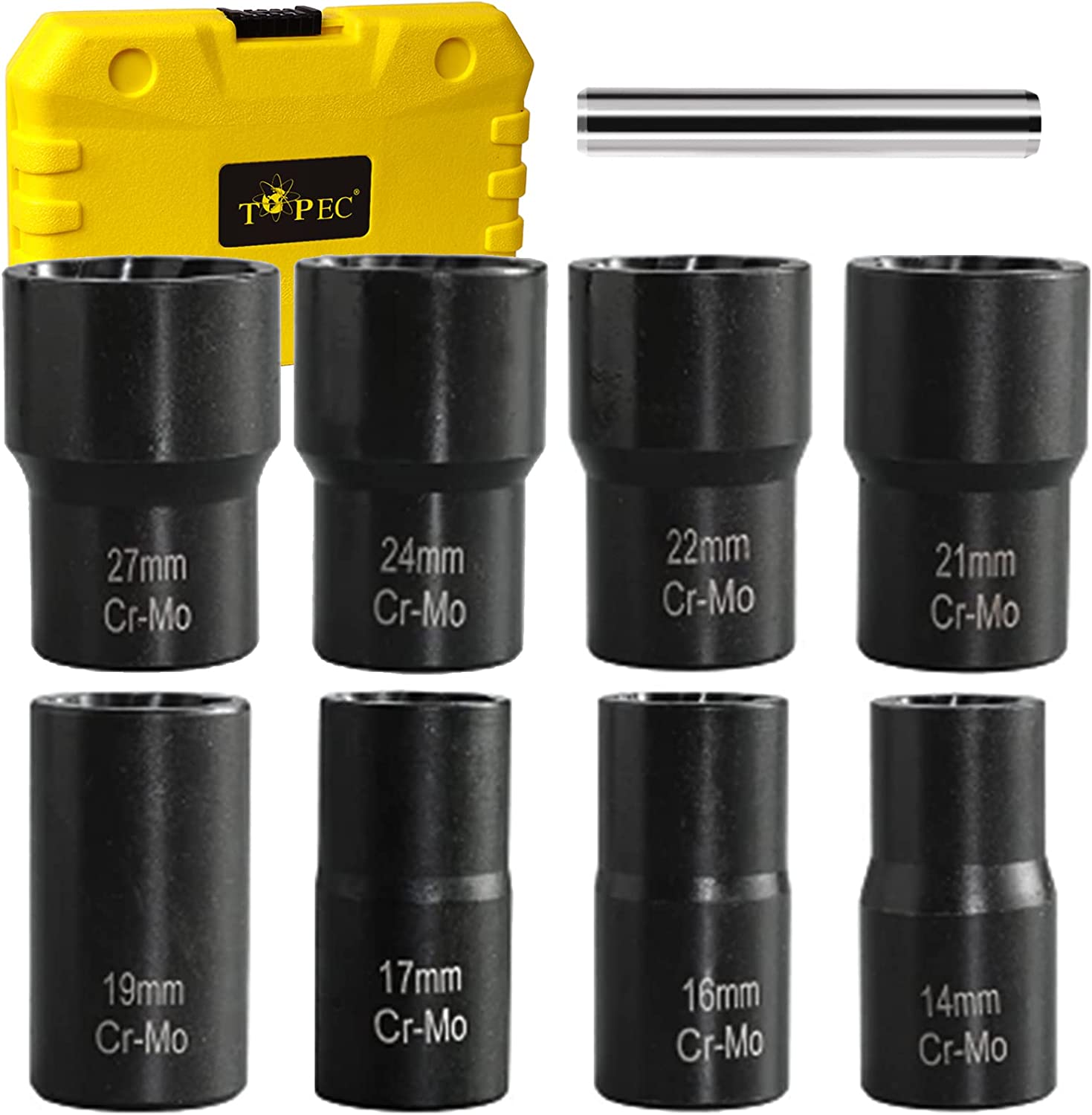 9PCS Bolt Nut Extractor Set Lug Nut Remover Socket Tool Made By TOPEC 9PCS Bolt Nut Extractor Set Lug Nut Remover Socket Tool Made By TOPEC