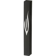 Judaica Mezuzah & Scroll Wood with Stones Pewter Shin Dalet Yud with ...