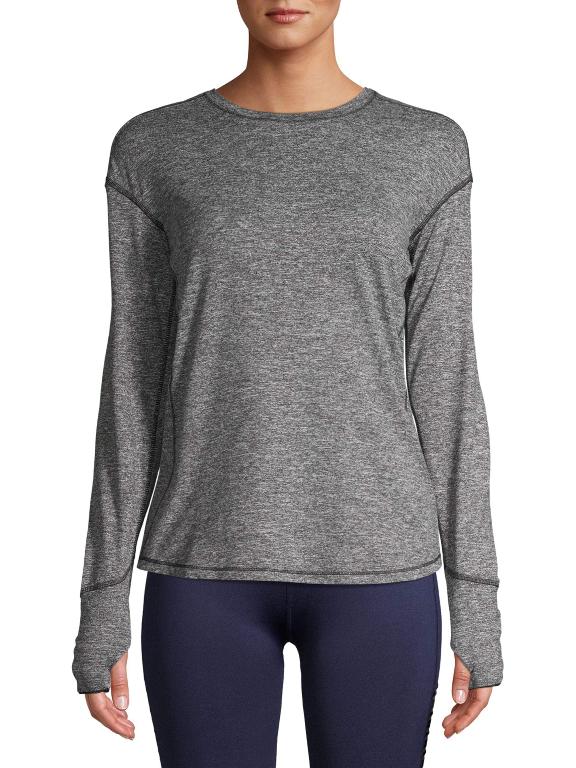 Avia Women's Active Performance Long Sleeve Crewneck T-Shirt - Walmart.com