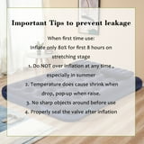 Honeydrill Full Size Inflatable Mattress with Flocking Air Bed, Two ...