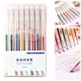 8Pcs Glitter Gel Pens, Retractable Glitter Metallic Gel Ink Pen, Color ...