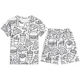 Afdoent Boys Clothing Sets Doodle Print Boys Summer Homewear Short ...