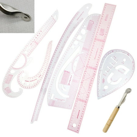 Clear Sewing Ruler Set For Tailors Plastic Sewing Ruler Sewing Ruler ...