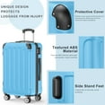 Sunbee 3 Piece Luggage Sets Hardshell Lightweight Suitcase with TSA ...