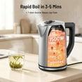 Electric Kettle Temperature Control, 1.7L Stainless Steel Tea Kettle ...