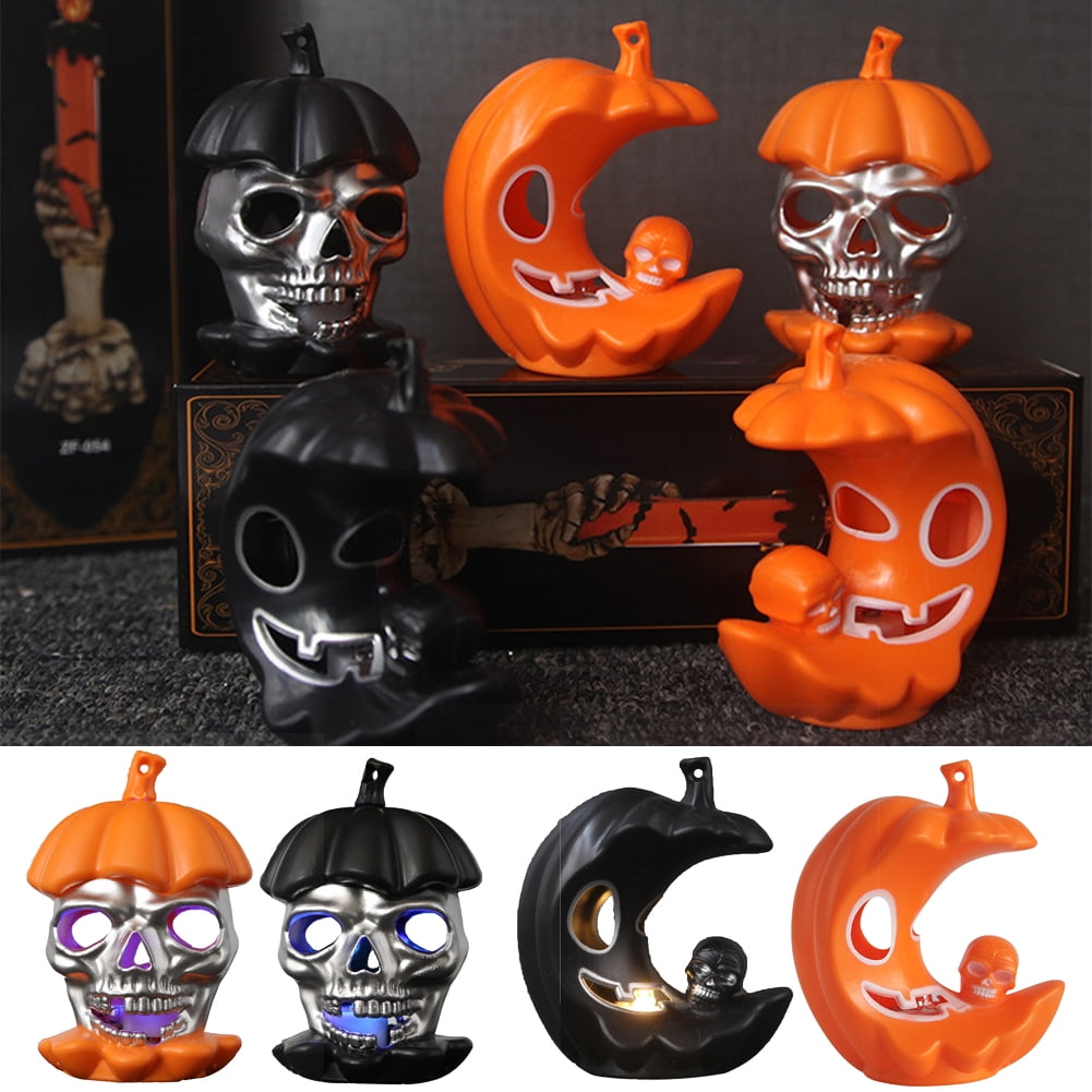 LINASHI Halloween Pumpkin LED Pumpkin Skull Lantern Gifts Night Lamp ...