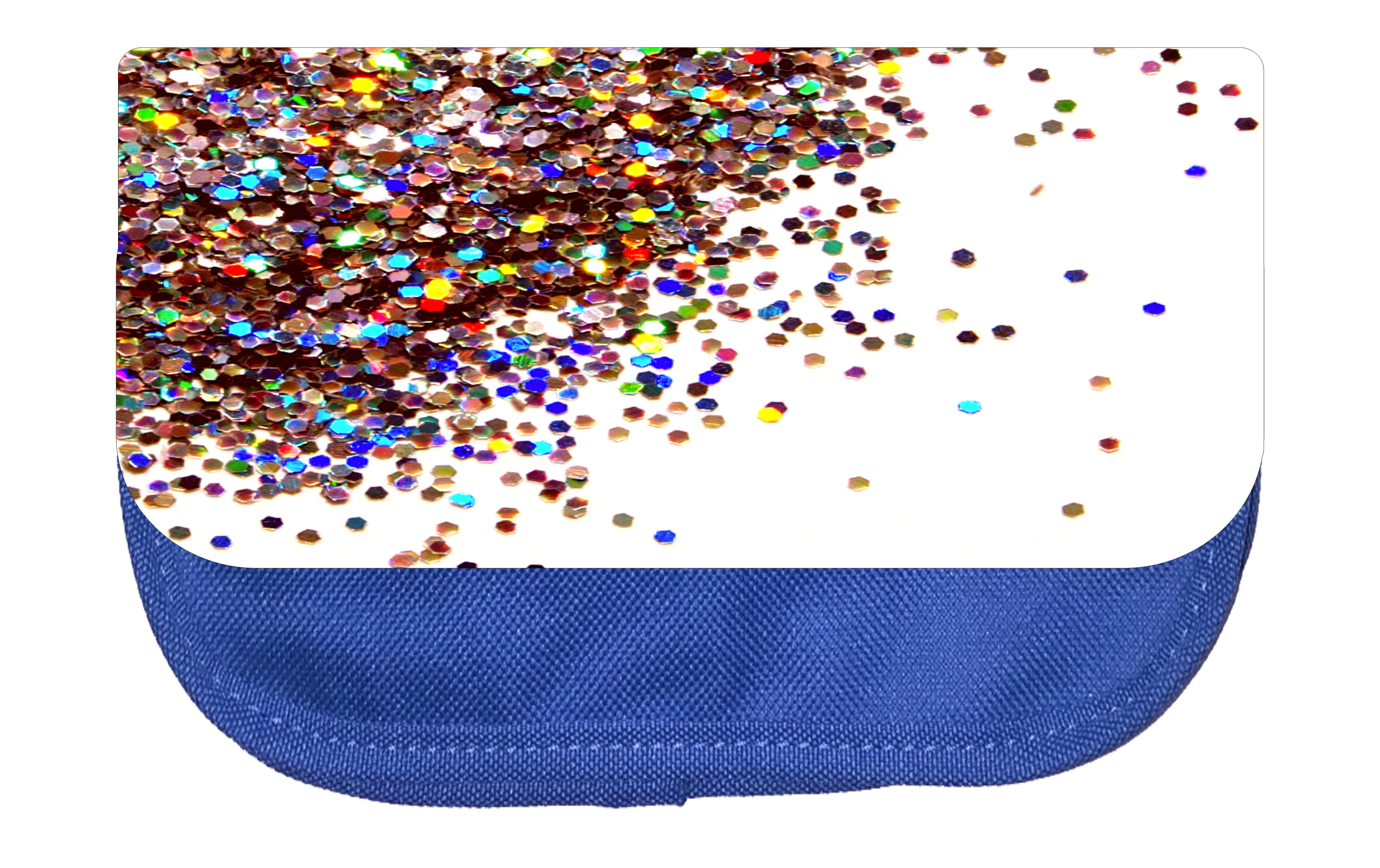 Pencil Case Glitter Spill Faux Print Pencil Pouch 2 Pocket Pencil Case ...