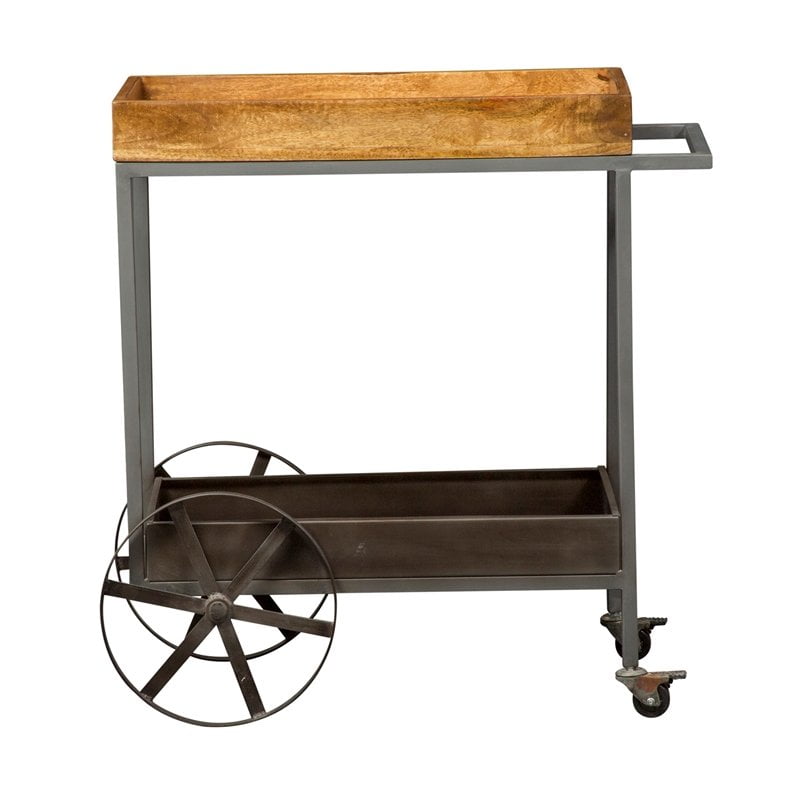 Raven Light Brown Accent Bar Trolley - Walmart.com