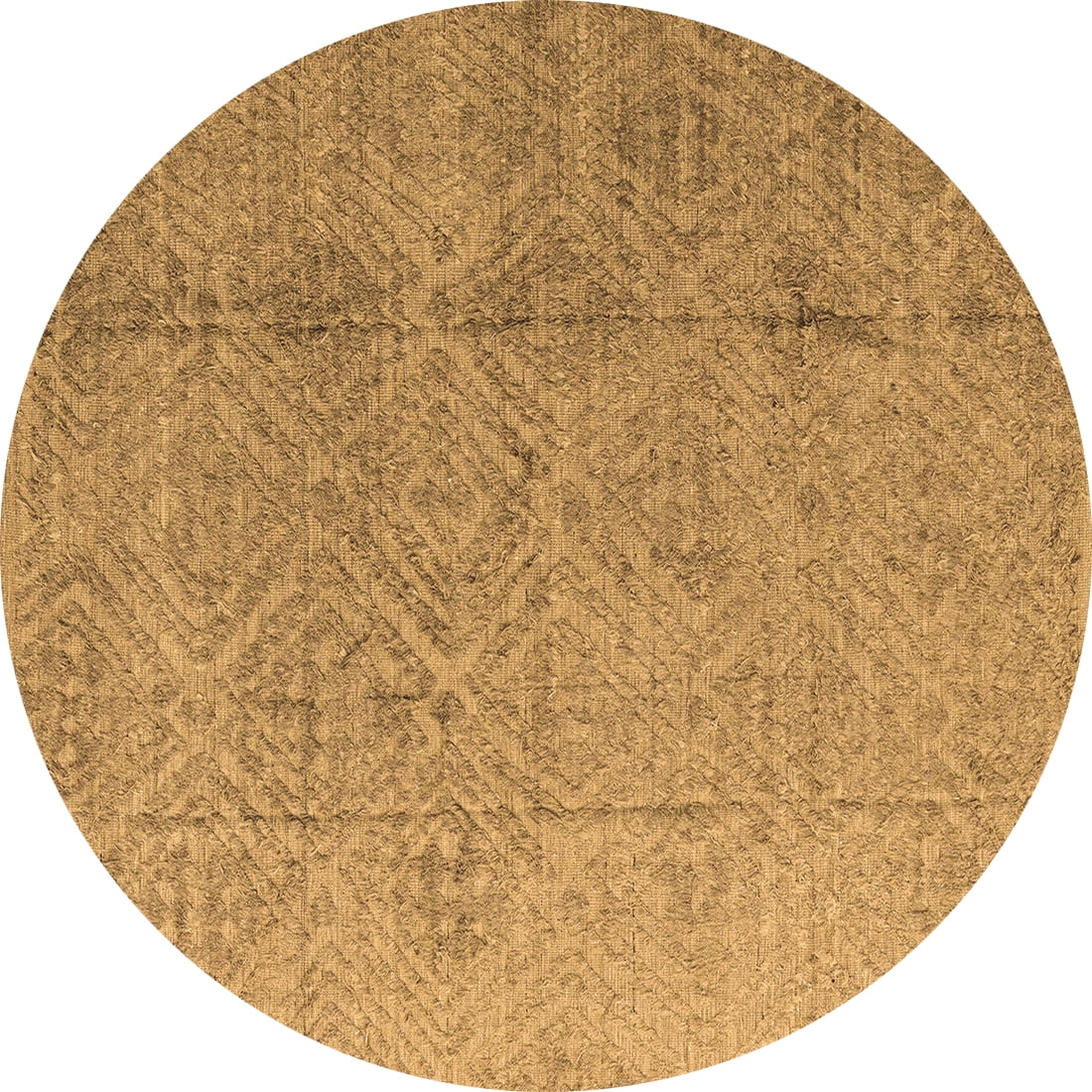 Ahgly Company Indoor Round Oriental Brown Modern Area Rugs, 8' Round ...