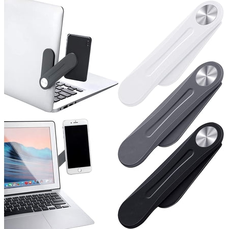 3 Pieces Magnetic Laptop Phone Holder Adjustable Side Mount Clip for ...