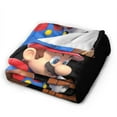 Super Mario Throw Blanket Warm Ultra-Soft Micro Fleece Blanket For Bed ...