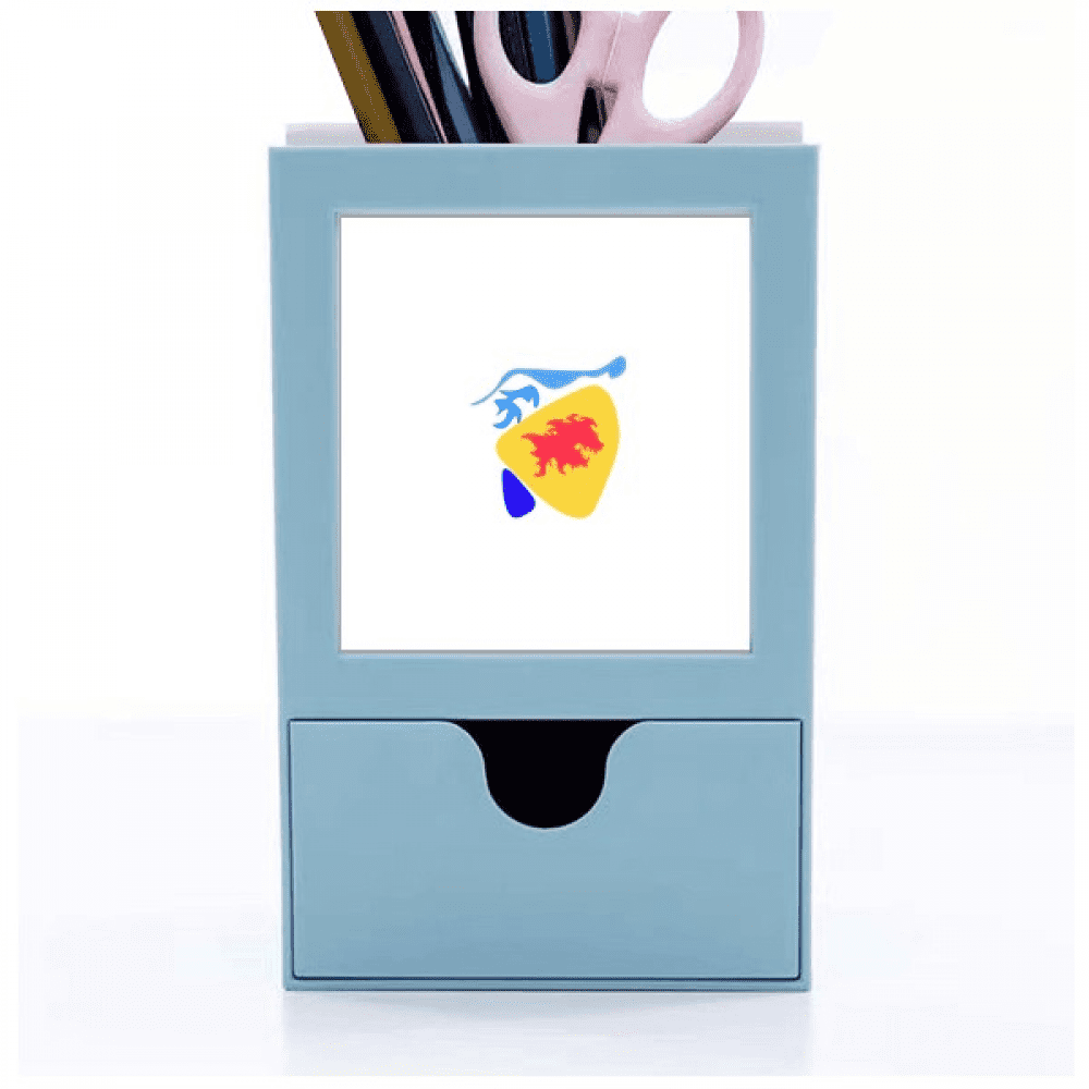 Stick Figure Lion Icon Art Deco Fashion Desk Supplies Organizer Pen ...