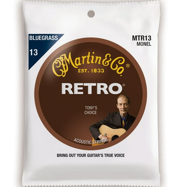 Martin Retro Acoustic Guitar Strings - Bluegrass, Tony Rice's Choice ...