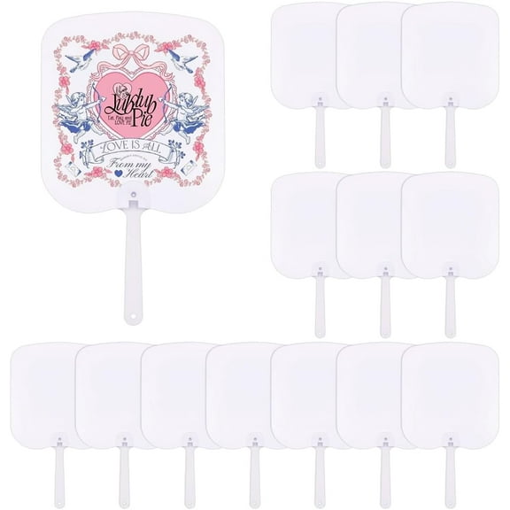 30Pcs White Foldable Flying Disc Fans 9.8inch Sublimation Fans Nylon ...