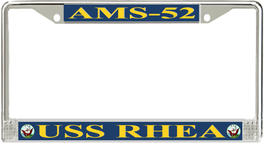 USS Rhea AMS-52 License Plate Frame - Walmart.com