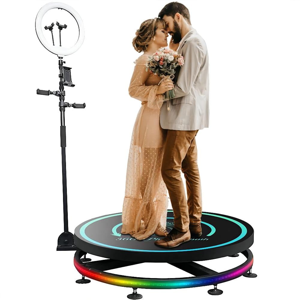 HeSaYep 360 Photo Booth Machine, 360 Video Camera Booth Selfie Platform ...