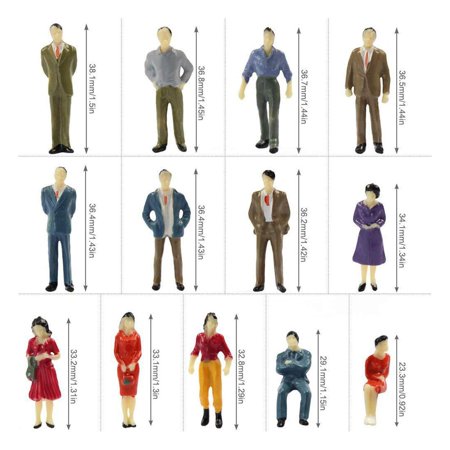 kurtrusly 50 Pieces 1:50 HO Scale People Figures for Train Station ...