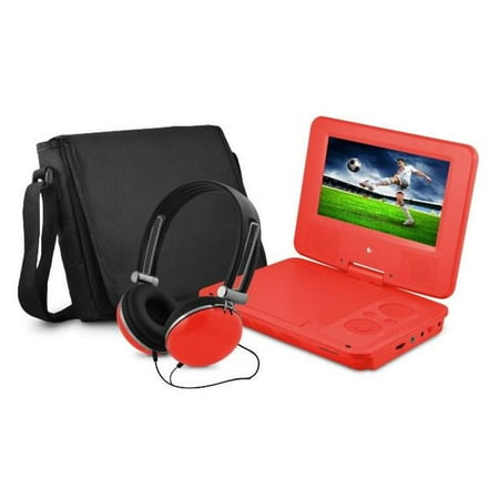 7 in. Dvd Player Bundle Red | Walmart Canada