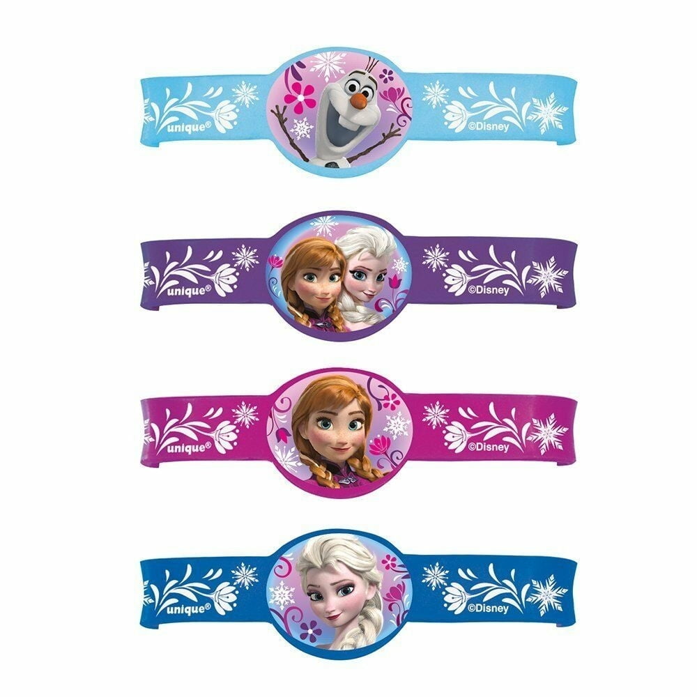Frozen Ice Princess Anna Elsa Pack of 4 Rubber Bracelets - Walmart.com