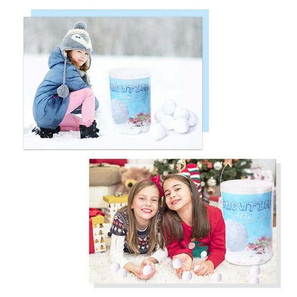 Fake Snowball,40 Pack Artificial Snowballs Artificial Snowballs Kids ...