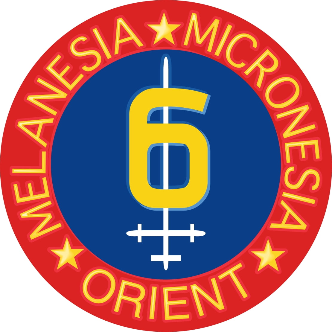 3.8 Inch USMC 6th Division Vinyl Transfer Decal - Walmart.com