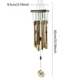 Brass Wind Chime With Red Beads Butterfly Pendant Metal Decorative ...
