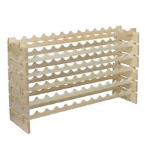Free Shipping! BENTISM 72 Bottle Stackable Modular Wine Rack Bamboo ...