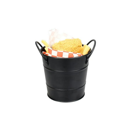 Stainless Steel Mini Snack Barrel Icing Bucket French Fries Tin Pails ...