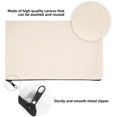 21 DIY Blank Fabric Pencil Case, Travel Toiletry Bag with Zip, Makeup ...