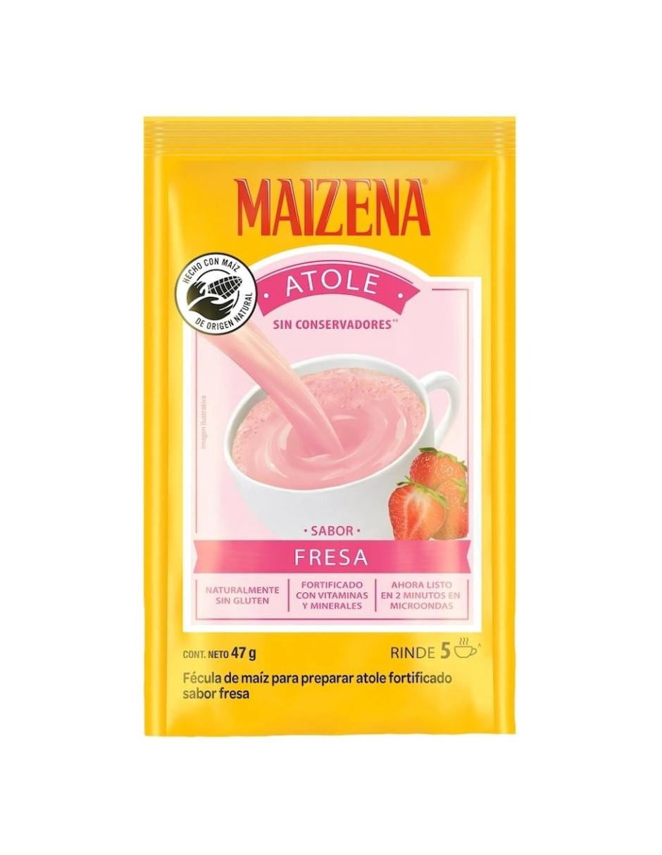 Pack de 6 Atole fécula de maíz Maizena Fresa de 24/47g Maizena Fresa ...