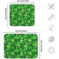 Green Clover Lucky Dish Drying Mat 16x18 Absorbent Dishes Pad Dish ...