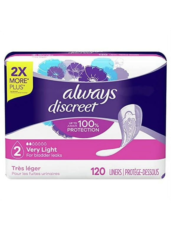 Always Discreet Liners in Always Discreet - Walmart.com