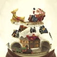 Roman 6.25" Santa with Train Christmas Musical Snow Globe - Walmart.com