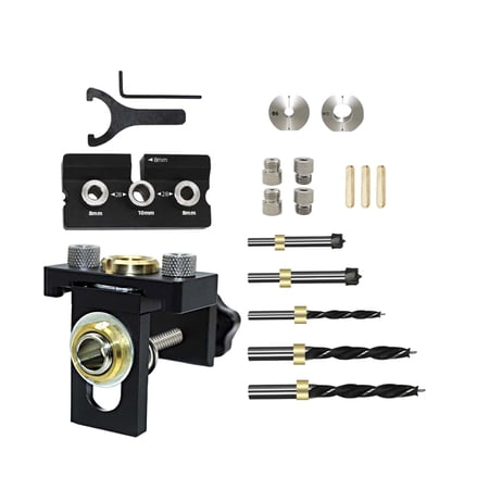 Self Centering Dowel Jigs Set Doweling Jig Drill Set 3 in 1 Guide ...
