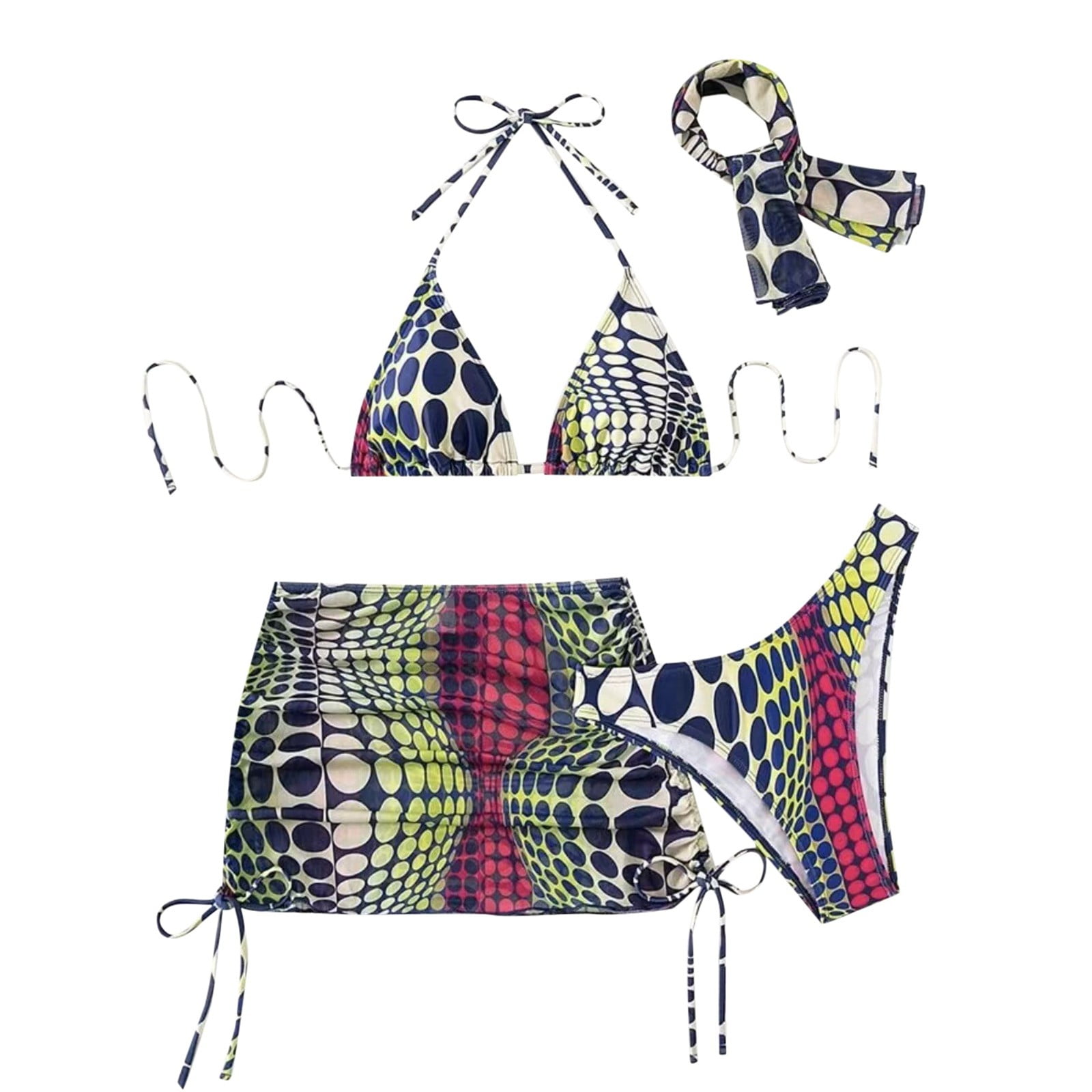 Click here for Fhsagq Womens Swim Digital Polka Dot Bikini Set Tr... prices