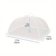 of 3 White Food Covers for Picnics, Collapsible Vegetable Protectors ...